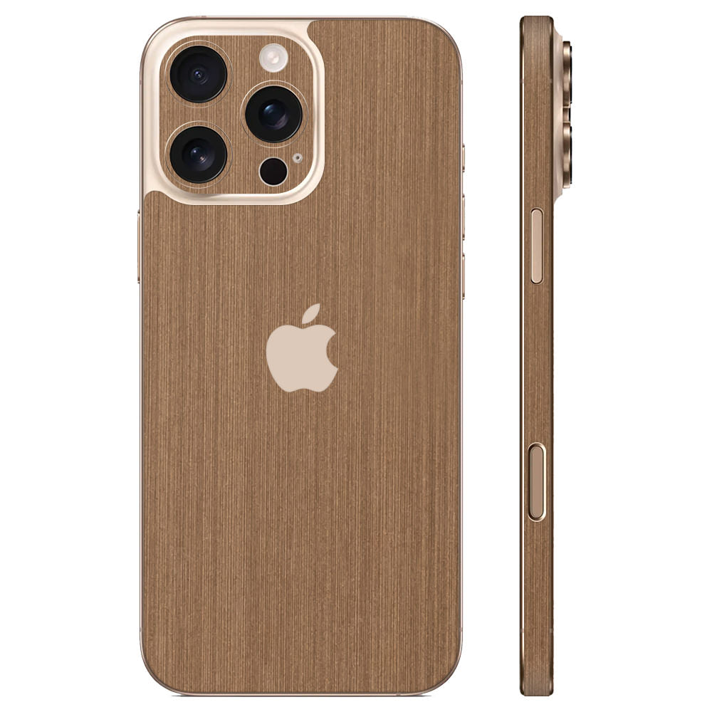 スキンシール iPhone16 Pro Max ブロンズブラッシュメタル – wraplus