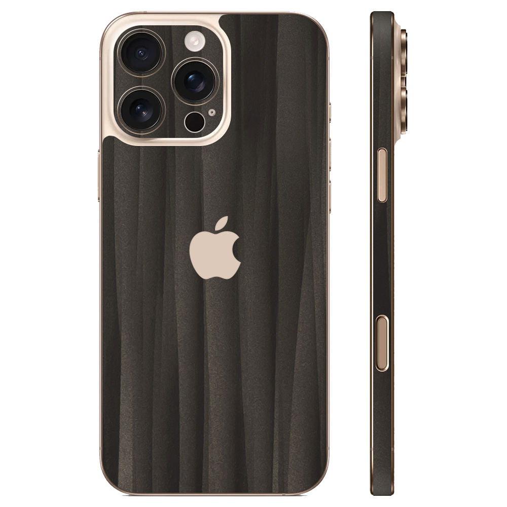 スキンシール iPhone16 Pro Max ブラックアブストラクト – wraplus