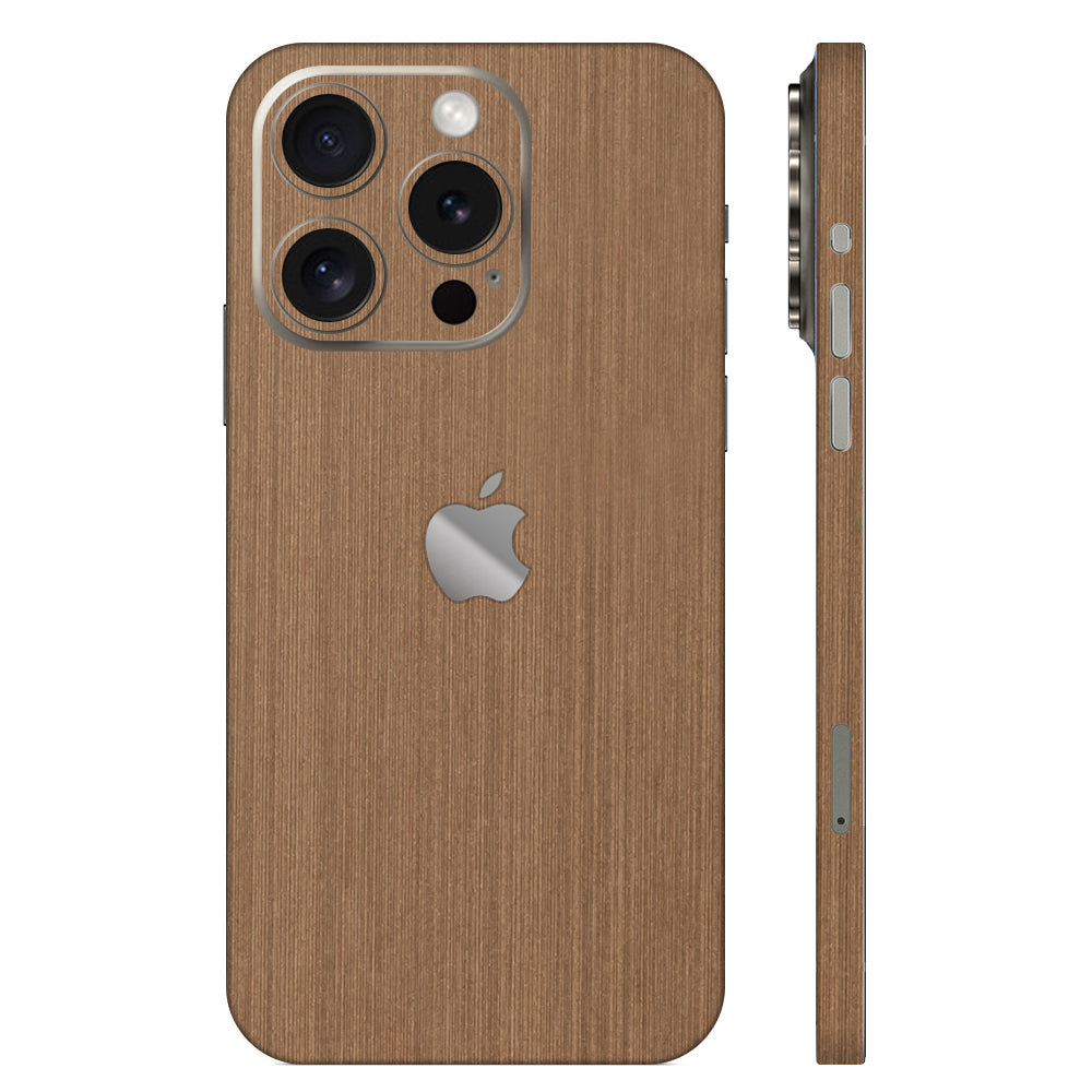 スキンシール iPhone15 Pro Max ブロンズブラッシュメタル – wraplus