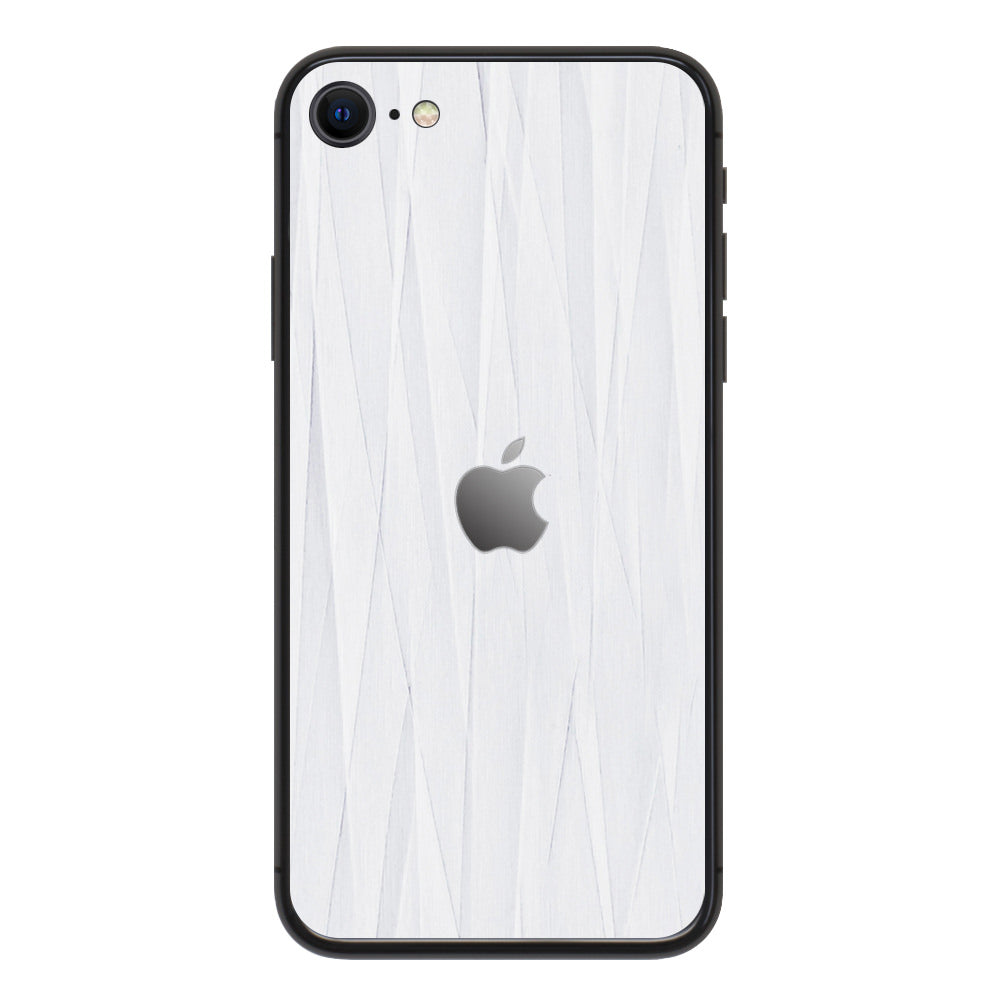 スキンシール iPhoneSE 第2世代 第3世代 ホワイトアブストラクト 背面カバー – wraplus
