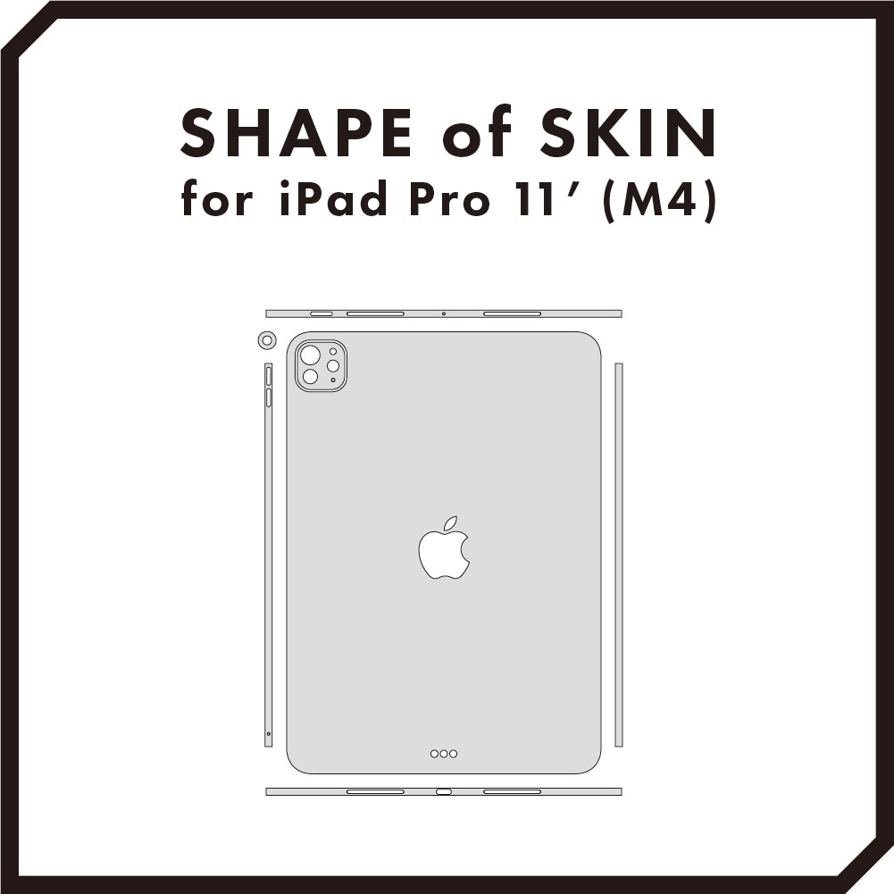 スキンシール iPad Pro 11インチ M4 ホワイト – wraplus スキンシール iPad Pro 11インチ M4 ホワイト – wraplus